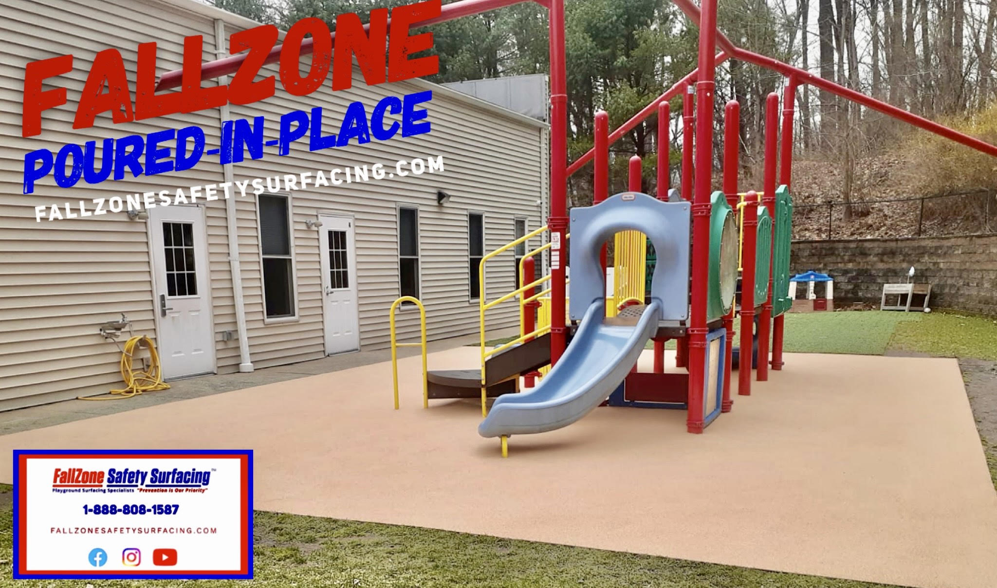 The Goddard School Flanders NJ FallZone Poured-in-Place Playground Surface | Fallzone Safety ...