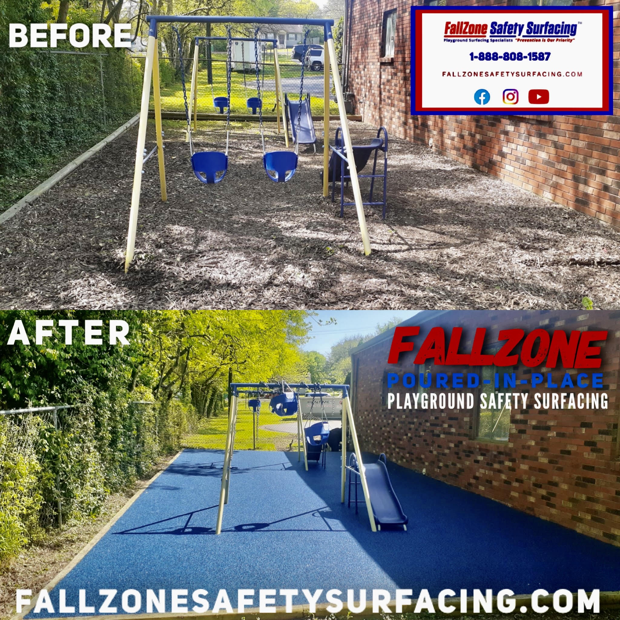 Nashville Tennessee FallZone Playground Safety Surfacing Playground ...