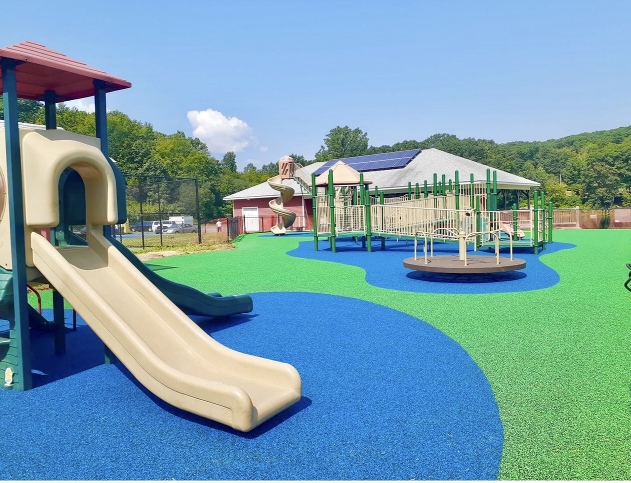 FallZone Poured-in-Place Playground Surfacing The Clear Choice Over Wood Chips and Engineered ...